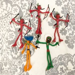 Toys | Vintage Bendy Indians Cowboys | Poshmark
